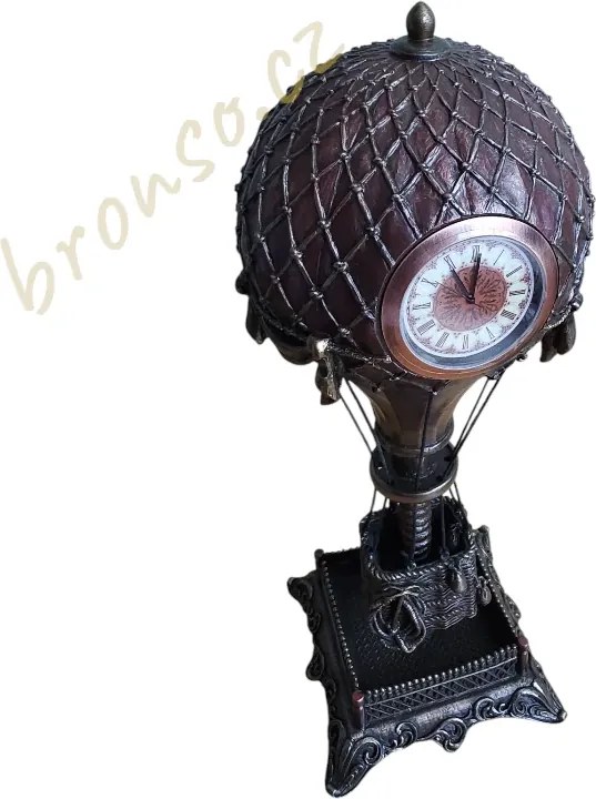 Stolní hodiny horkovzdušný balón – dekorativní hodiny, Veronese WU76967A4