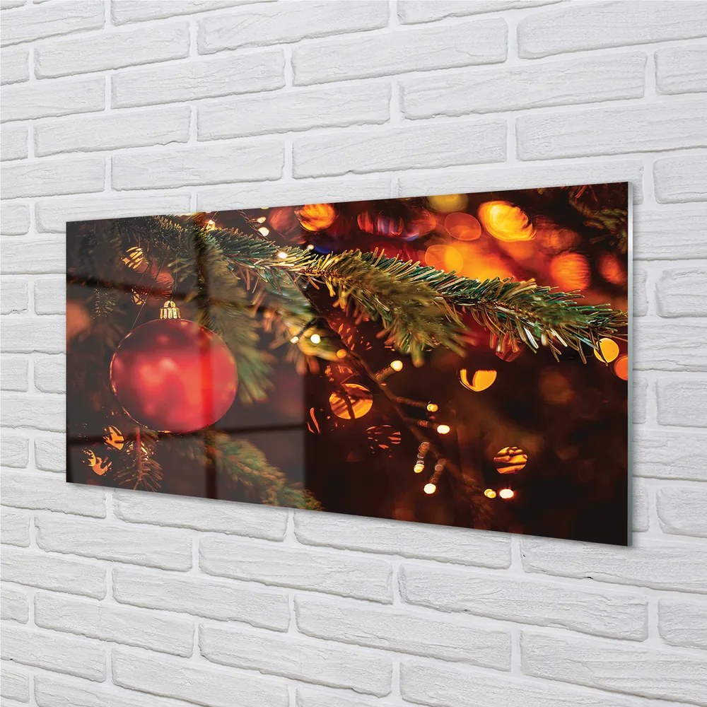 akrylový obraz Vánoční ozdoba 125x50 cm