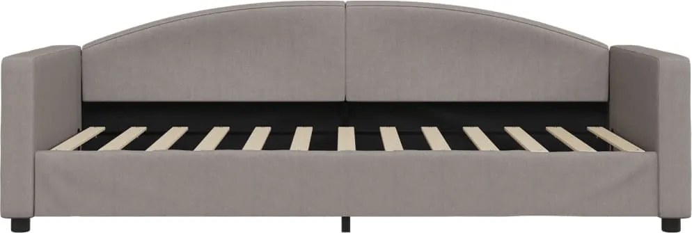 Válenda s přistýlkou taupe 90 x 200 cm textil 3197191