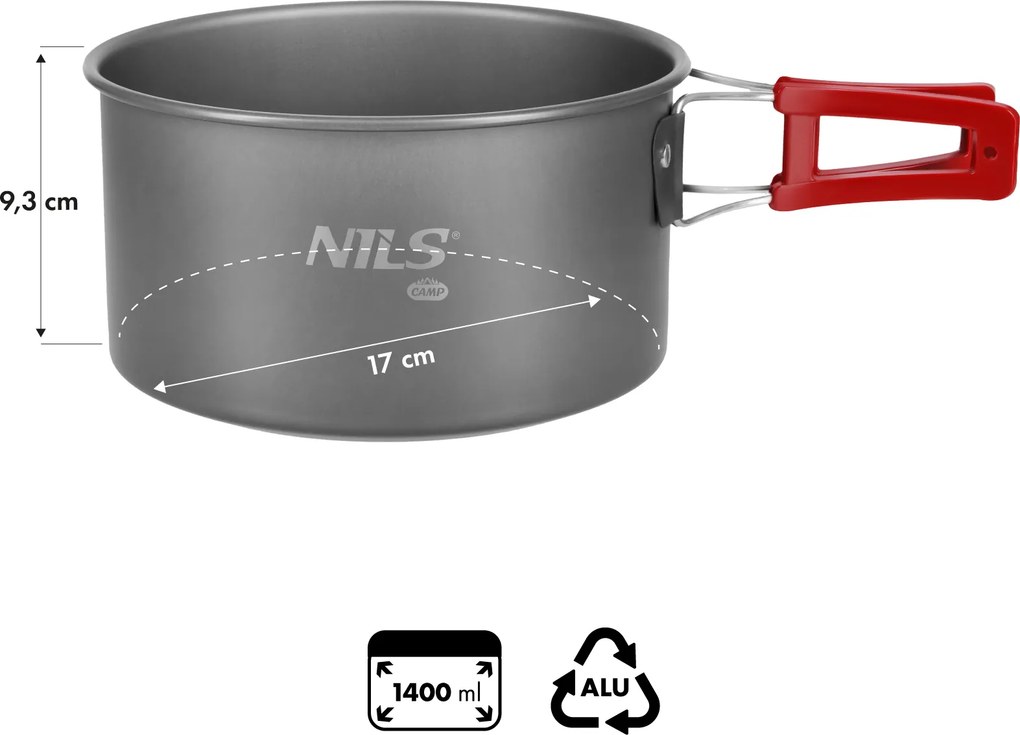 NC17119 KEMPINGOVÝ HRNEC 1,4 L NILS CAMP