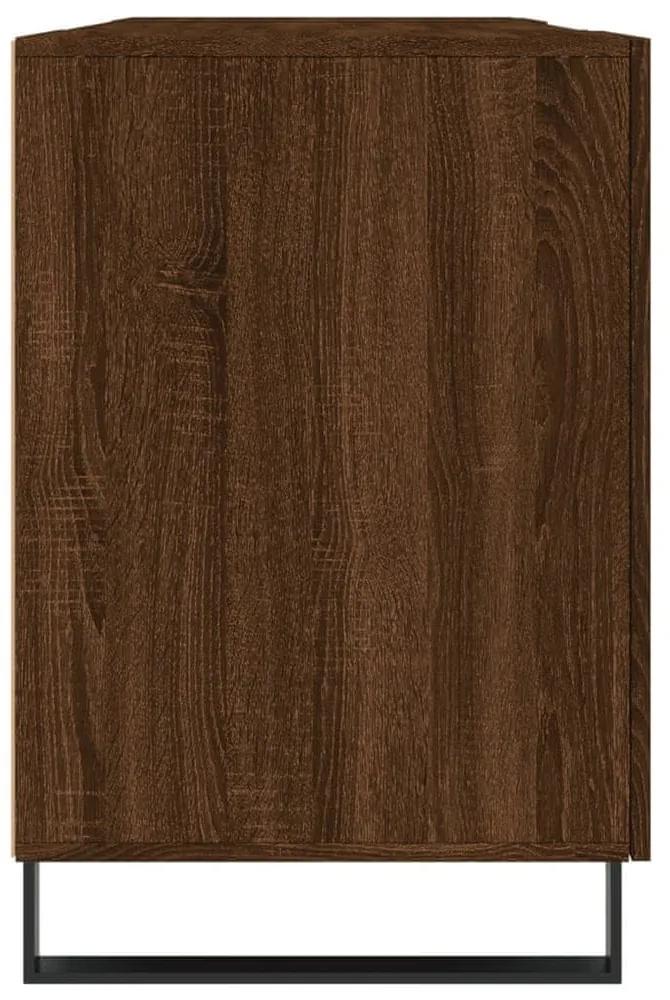 Petromila Psací stůl hnědý dub 140 x 50 x 75 cm kompozitní dřevo