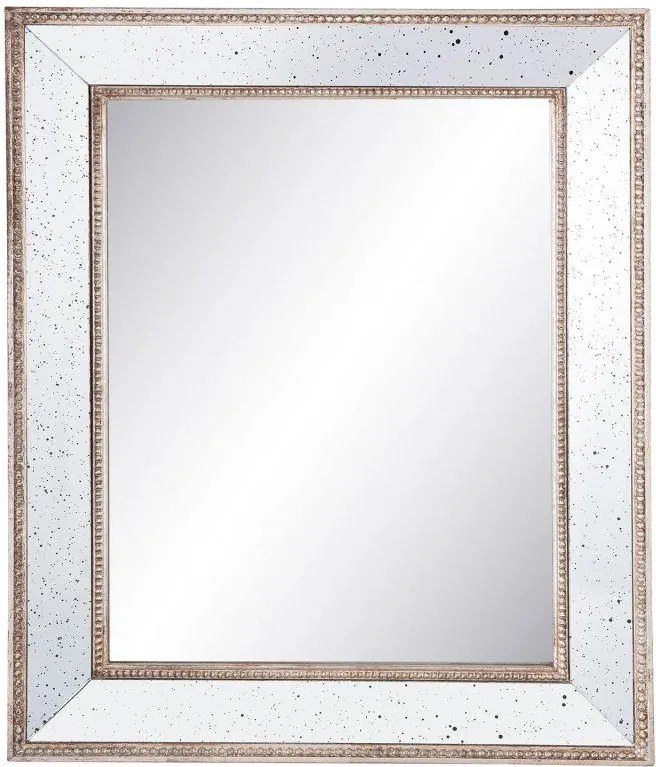 Dřevěné nástěnné zrcadlo - 40 x 3 x 50 cm