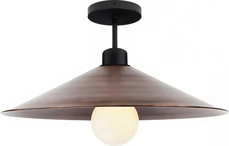 Rustikální stropní světlo LEO bronzová barva 43 cm 1×E27