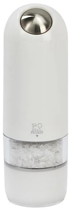 Peugeot ALASKA Elektrický mlýnek na sůl, polykarbonát / chromovaný plast, bílý 17 cm