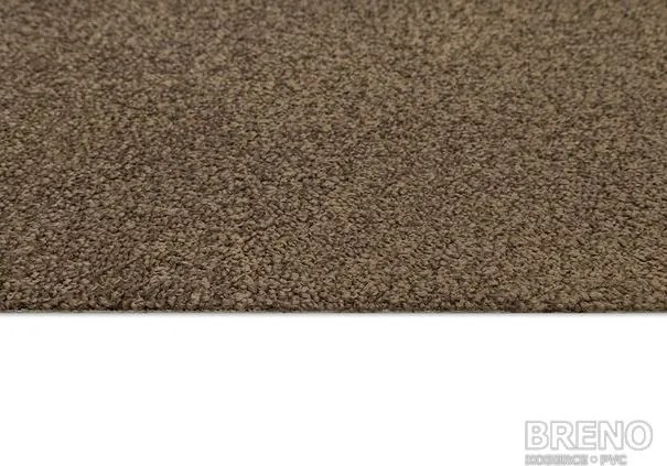 Breno Metrážový koberec GROOVE 855 tmavě hnědý, šíře 300 cm, Hnědá