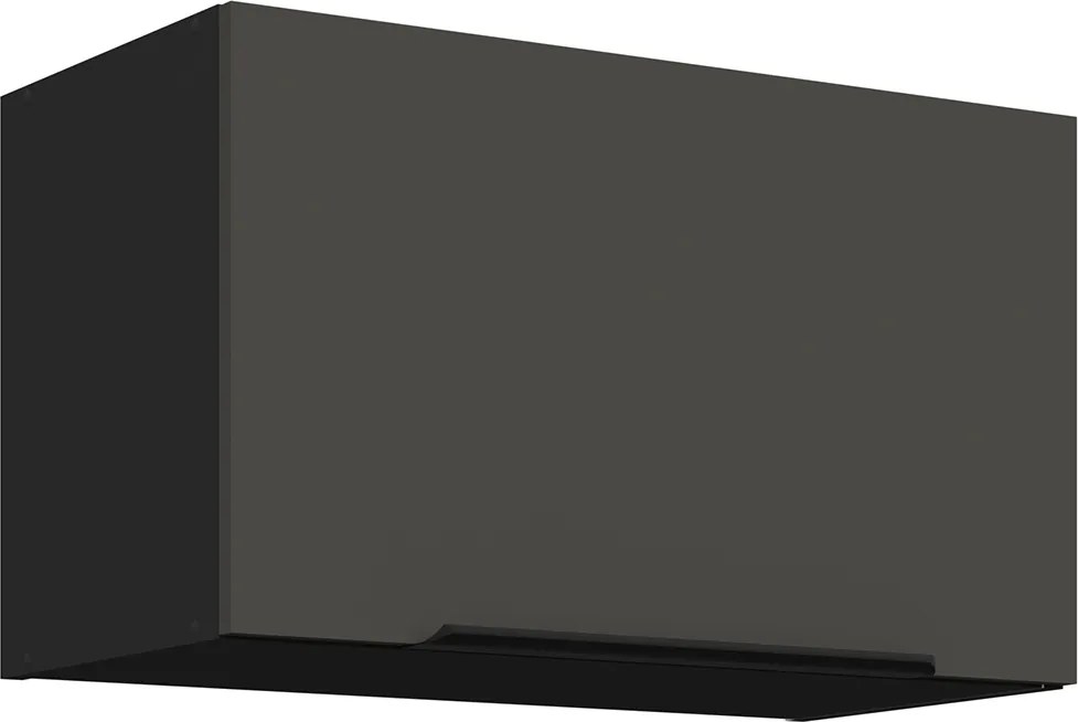 ARIA pe | horní skříňka 60 GU-36 1F výklopná | 60 cm | ANTI FINGERPRINT povrch | černá/šedá grafit