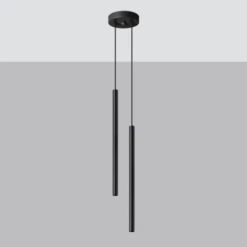 Závěsné svítidlo SOLLUX PASTELO 2 černé G9 2x8W bez žárovky SL.1304