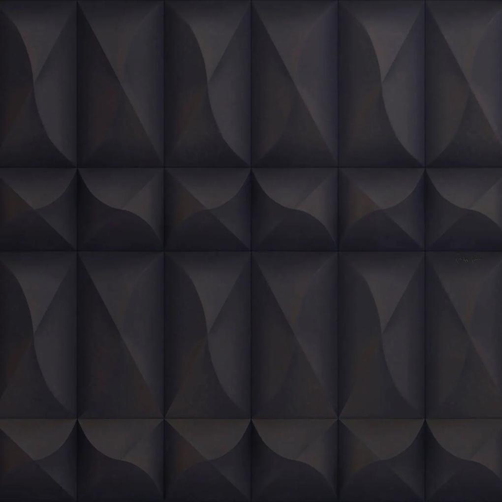 Černá geometrická obrazová vliesová tapeta Z80085 Philipp Plein, Zambaiti Parati
