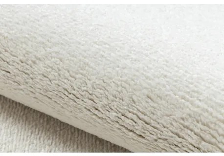 Dywany Luszczow Kusový koberec kulatý SOFTY Jednobarevný, krémová Rozměr koberce: 150 cm KRUH