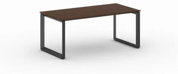 Kancelářský stůl PRIMO INSPIRE, černá podnož, 1800 x 900 mm, ořech