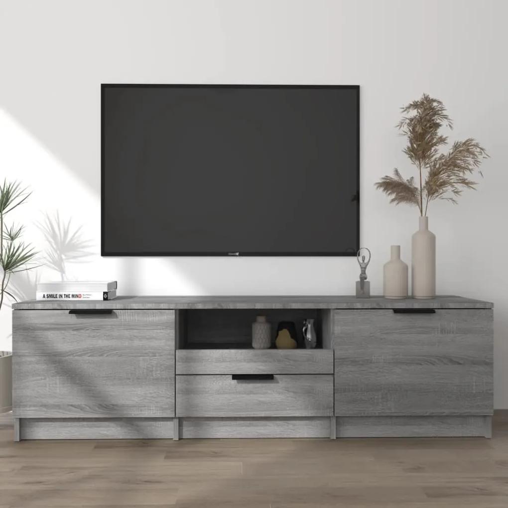 vidaXL TV skříňka 140 x 35 x 40 cm kompozitní dřevo [811452] Barva: hnědý dub