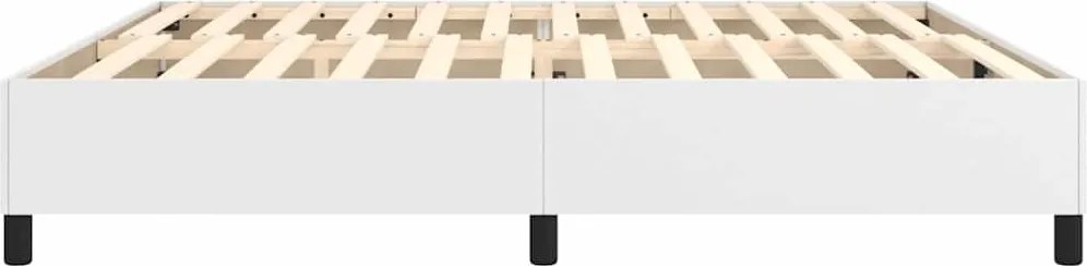 Rám postele s boxspringem bílá 200 x 200 cm umělá kůže 3121066