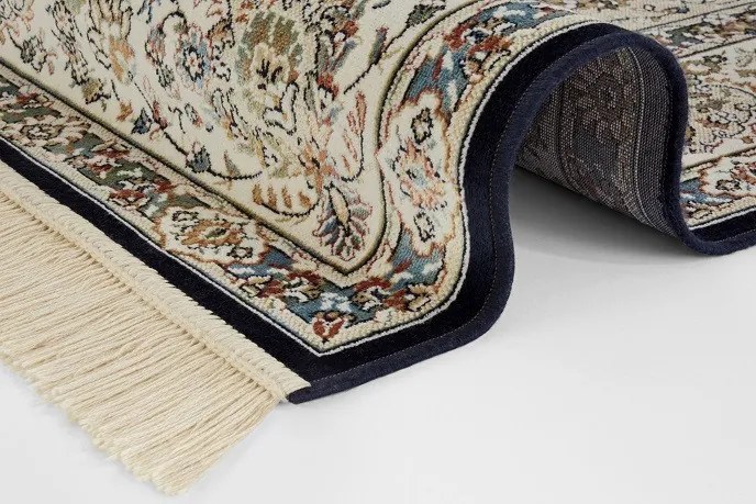 Hanse Home, Kusový koberec Naveh 104378 Darkblue/Cream, 195x300, modrá, chodba / předsíň