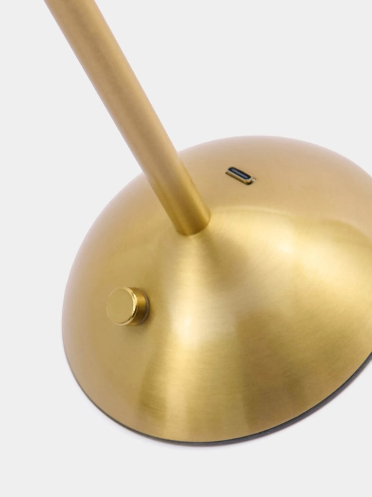 Sinsay - Stolní lampa se vzorovaným stínidlem - zlatá