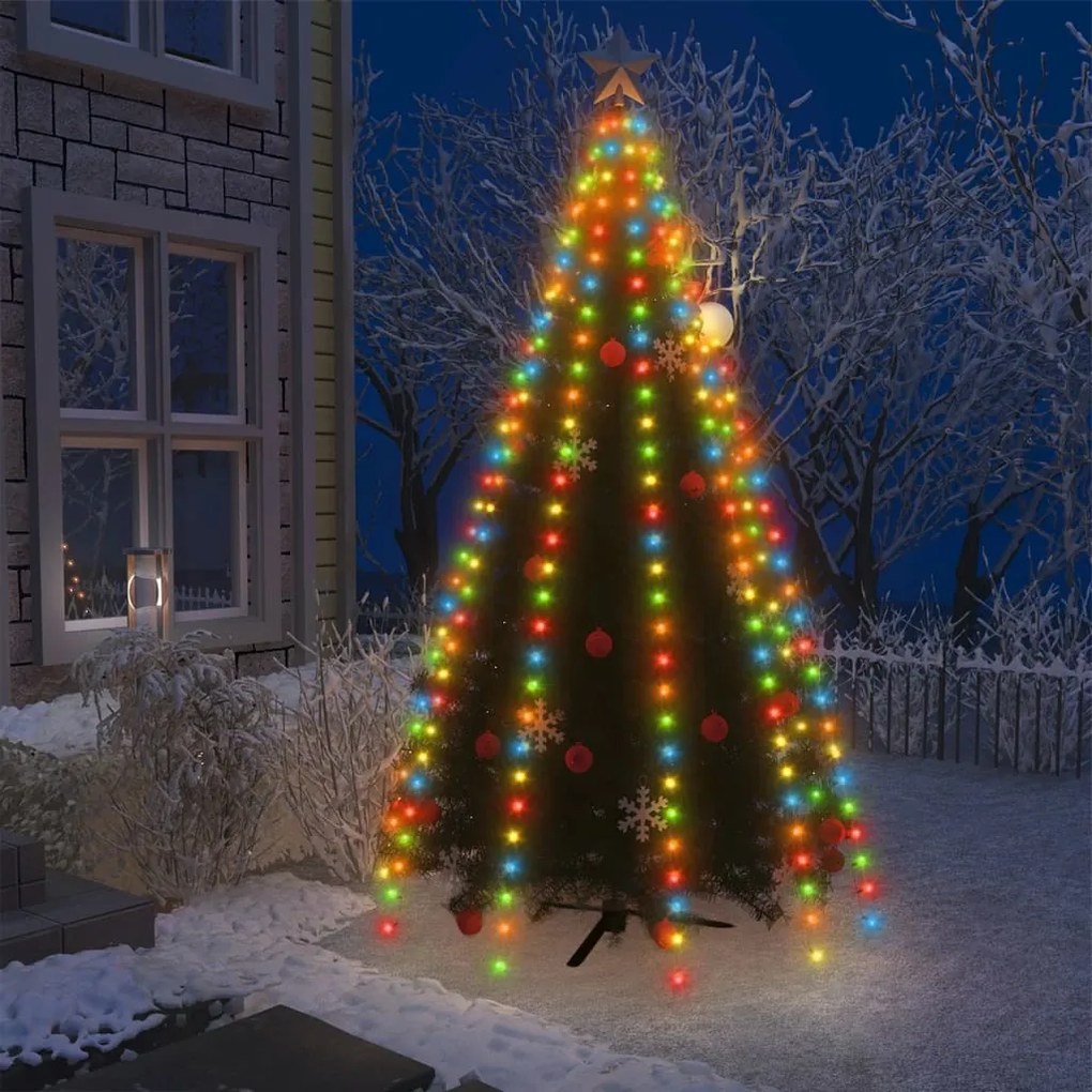vidaXL Světelná síť na vánoční stromek 300 ch LED diod 300 cm [328889] Barva: Teplá bílá