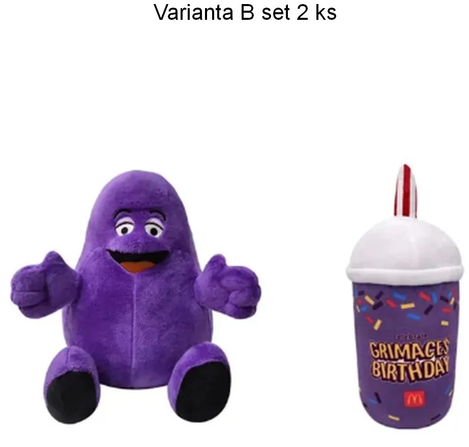 Plyšové hračky - Grimace Birthday Game Varianta: B set 2 ks