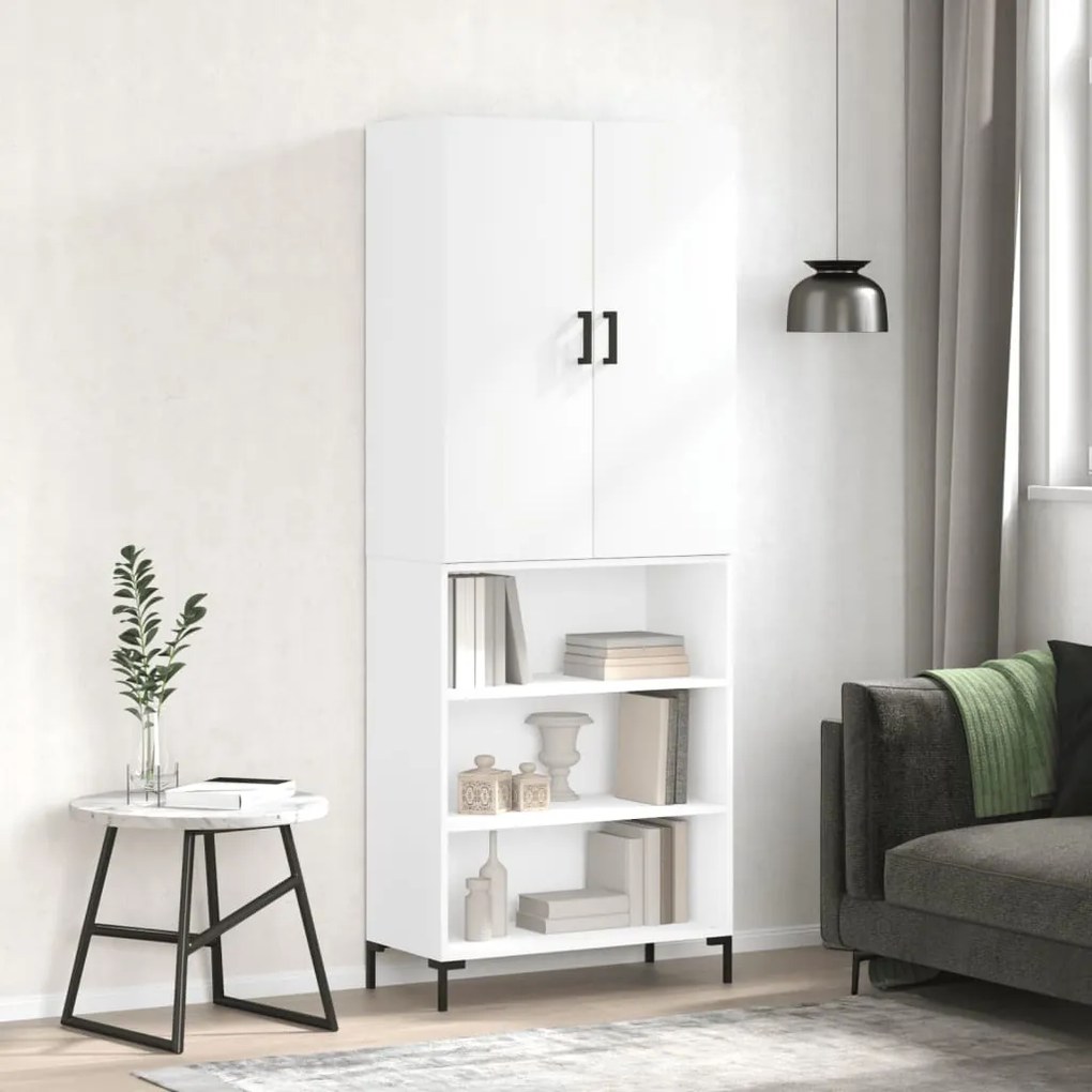 vidaXL Skříň highboard 69,5 x 34 x 180 cm kompozitní dřevo [3196070] Barva: hnědý dub