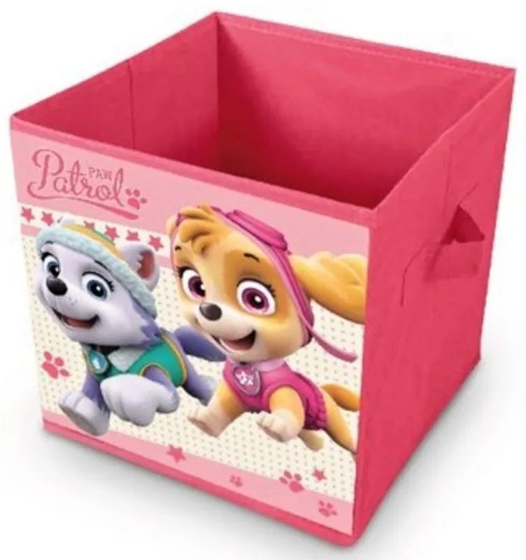 Eli · Úložný box na hračky Tlapková patrola - Paw Patrol - Everest a Skye - 28 x 28 x 28 cm