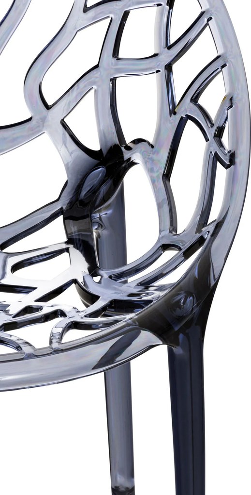 Stohovatelná židle CRYSTAL – šedá