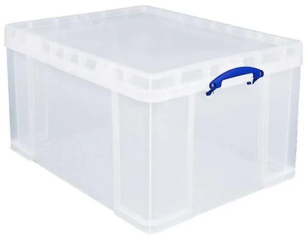 Plastový úložný REALLY USEFUL box transparentní 145l s víkem