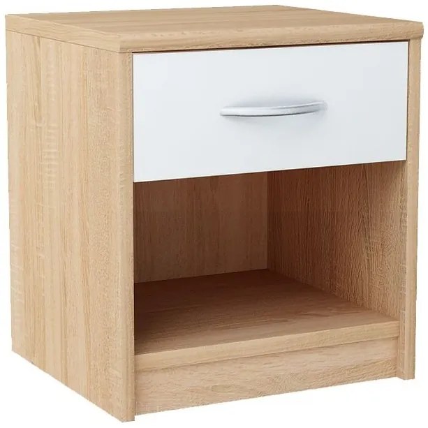 Casarredo Noční stolek MARK 026 dub sonoma/bílá