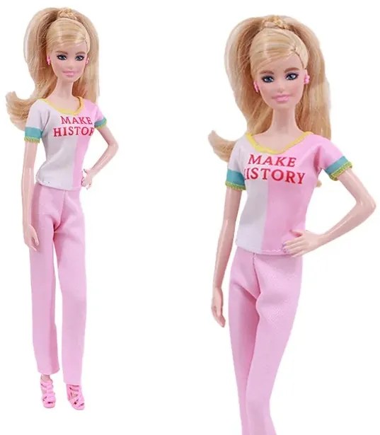 Šatičky pro panenku Barbie - kalhoty + triko (30 cm) Barva: L173
