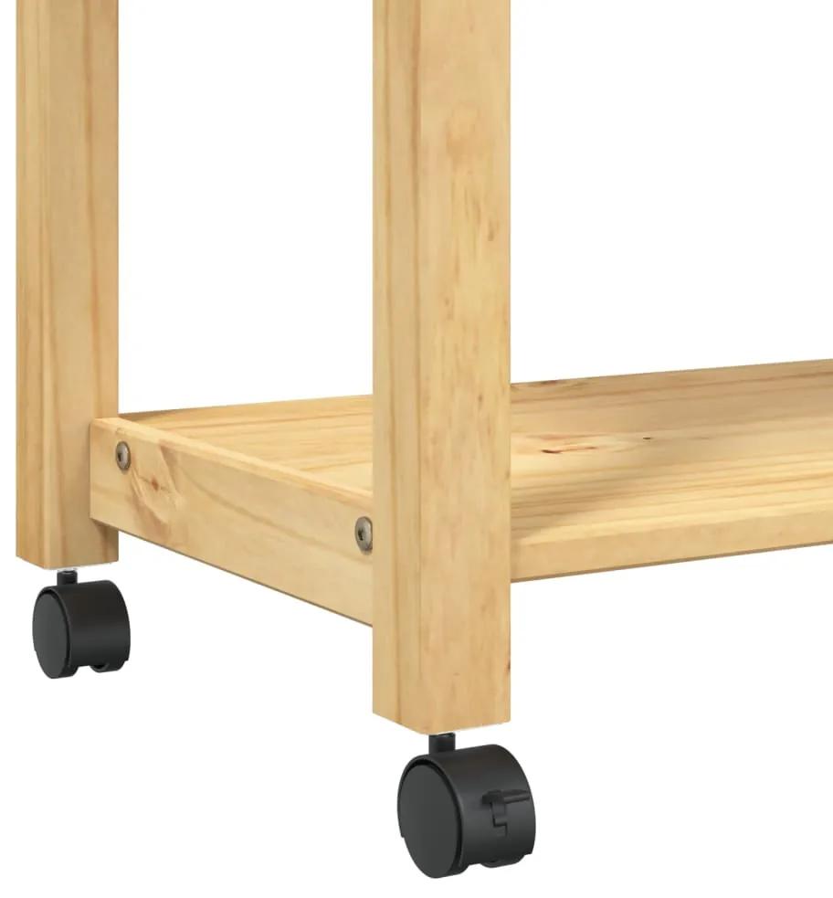 Kuchyňský vozík MONZA 60 x 40 x 90 cm masivní borové dřevo - Default Title