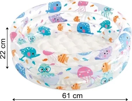 Nafukovací bazén pro děti 61 × 22 cm, 28 l – I57106NP