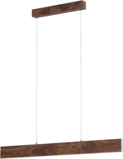 Eglo 39346 - LED Lustr na lanku CLIMENE LED/17W/230V + LED/4,2W ořech