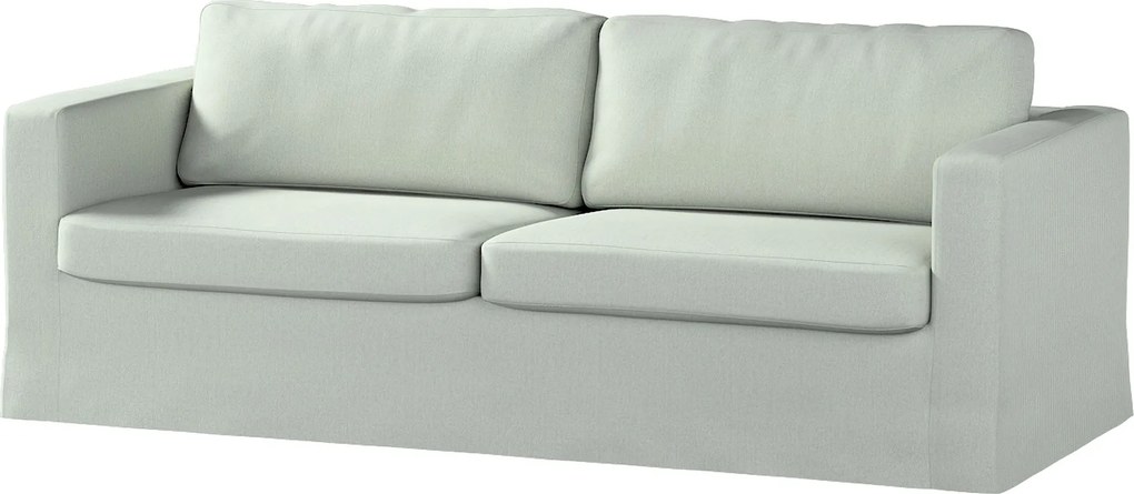 Potah na pohovku IKEA Karlstad 3-místná, nerozkládací, dlouhý barva modrá látka pletený vzor