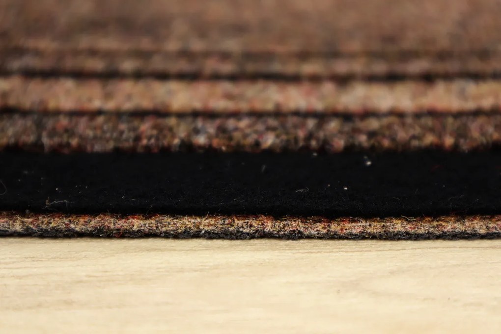Spoltex, Protiskluzový běhoun na míru Rekord 811 hnědý, šíře 120 cm, hnědá, chodba / předsíň