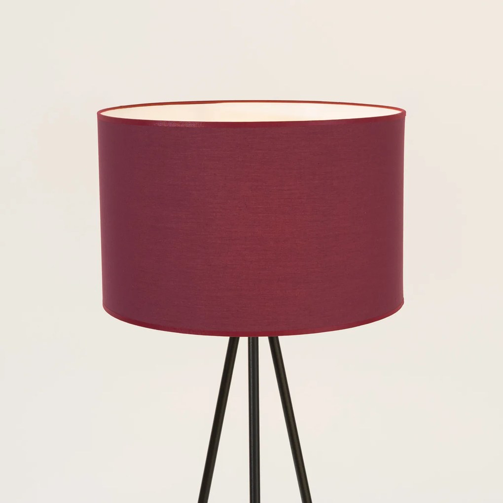 Sollux Lighting Stojací lampa NEVIA vínová