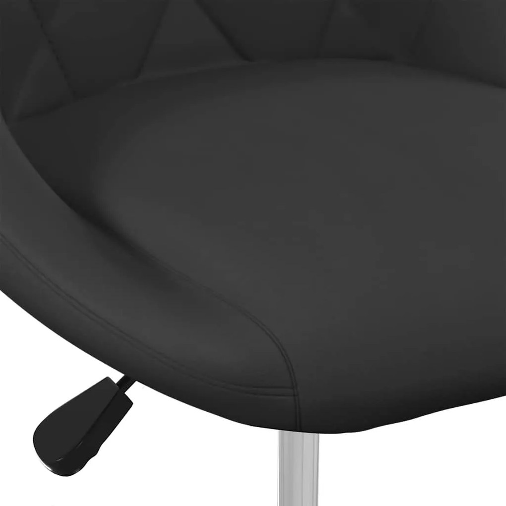 Otočné jídelní židle 4 ks černé samet 3088755