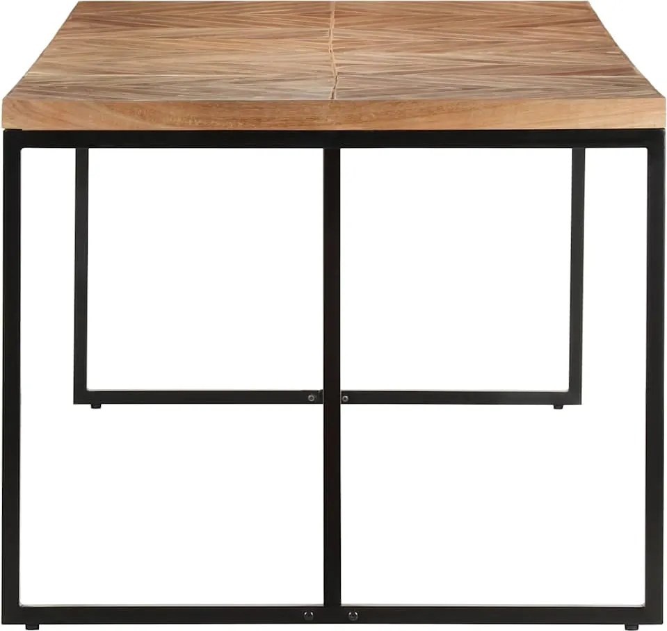 Jídelní stůl 200 x 90 x 76 cm masivní akácie a mangovník 323554