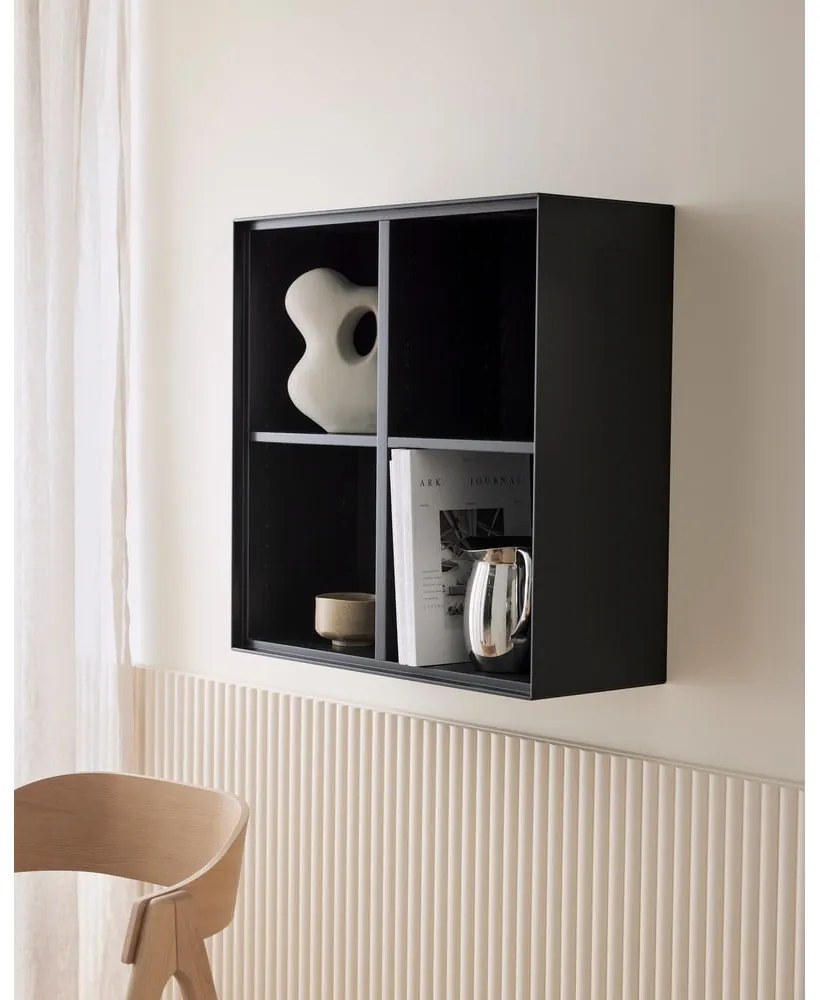 Černá nástěnná knihovna 68x68 cm Edge by Hammel – Hammel Furniture