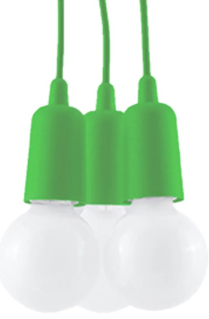 Sollux Lighting Závěsné svítidlo DIEGO 3 zelené