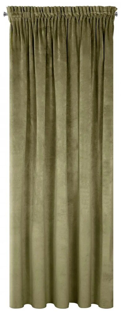 ZATEMŇOVACÍ ZÁVĚS NA PÁSCE VILLA 140X270 CM OLIVOVÁ
