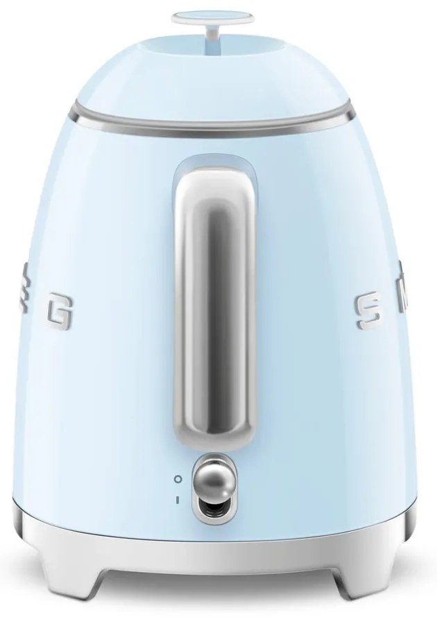 Světle modrá rychlovarná konvice z nerezové oceli 800 ml Retro Style – SMEG