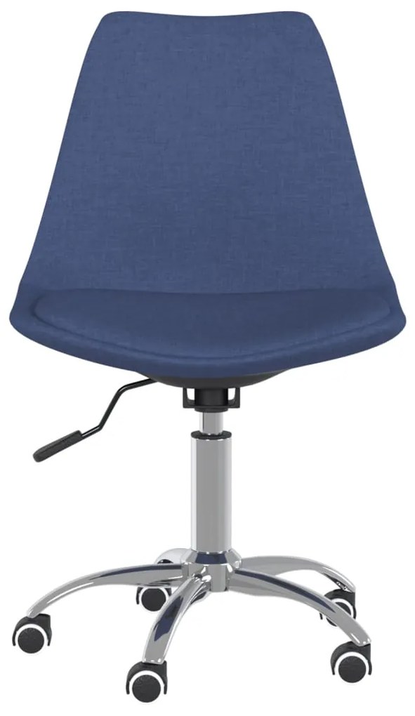 Otočné jídelní židle 2 ks modré textil - Default Title