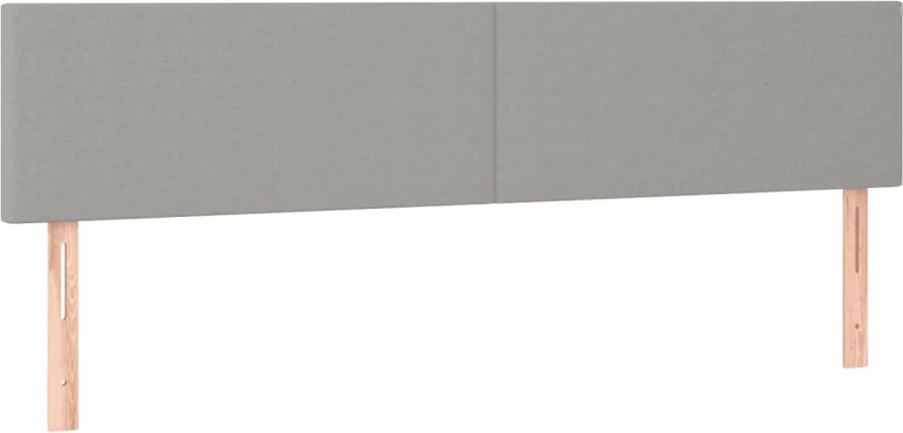 Box spring postel s matrací světle šedá 120x190 cm textil 3269867