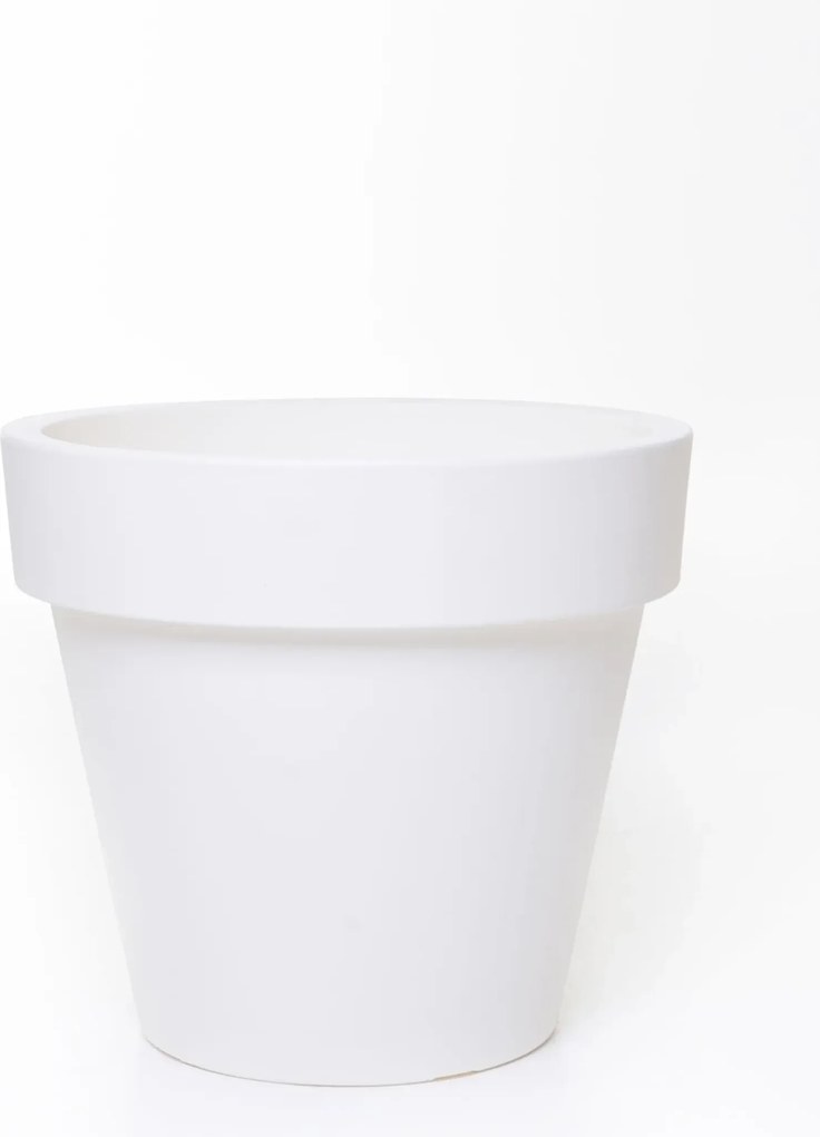 Květináč LEVANTA, plast, výška 54 cm, bílý