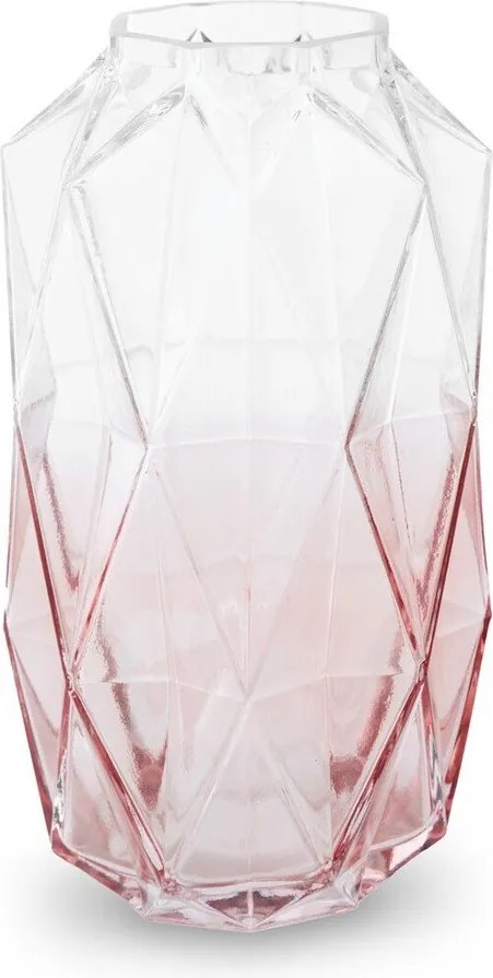 Růžová skleněná váza (výška 28 cm) Brice – Premier Housewares