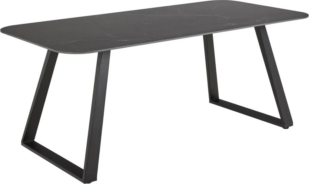 ACTONA Jídelní stůl ANTALYA černý 180x90 cm