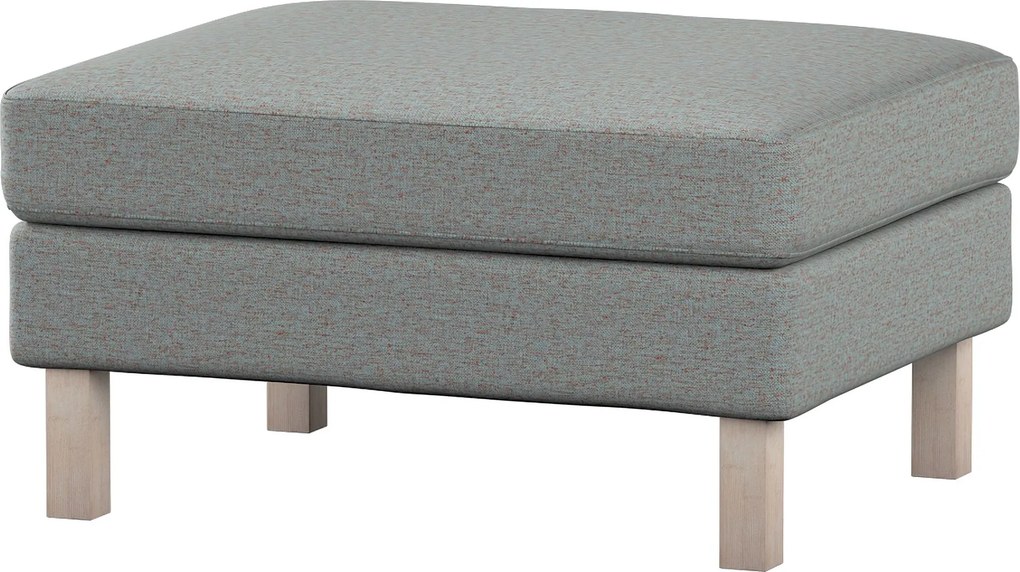 Potah na podnožku IKEA Karlstad barva modrá látka pletený vzor