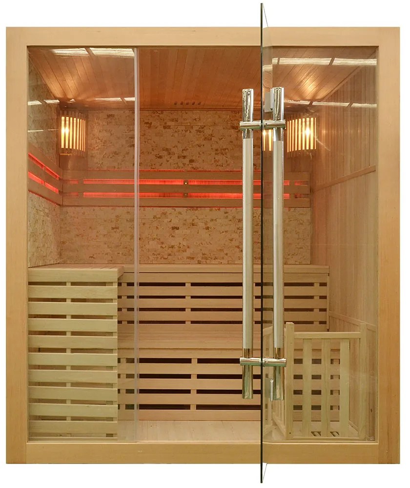 M-SPA - Suchá sauna s kamny 180 x 160 x 200 cm 6 kW