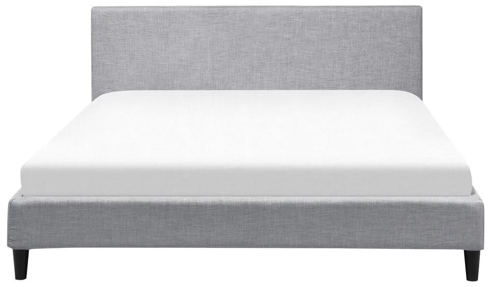 Manželská postel 180 cm FUTTI (s roštem a LED osvětlením) (šedá). 1007272