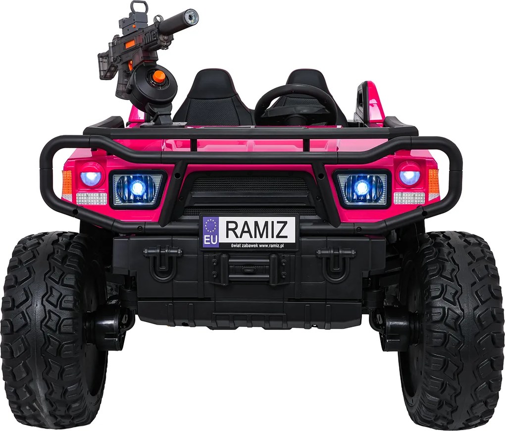 Ramiz Elektrická bugina PROSPECTOR STRONG pro děti růžová + pohon 4x4 + dálkové ovládání