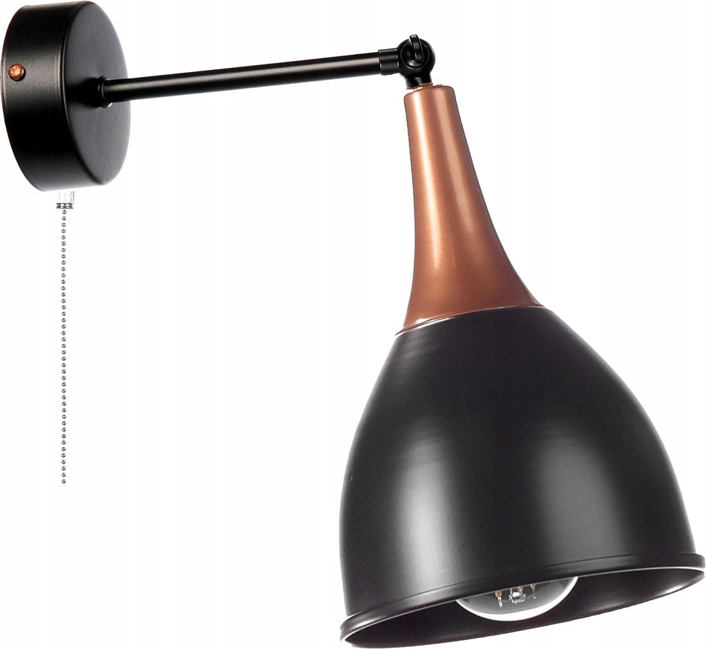 Nástěnná Lampa S Nastavitelným Řetízkovým Spínačem Loft Edison E27