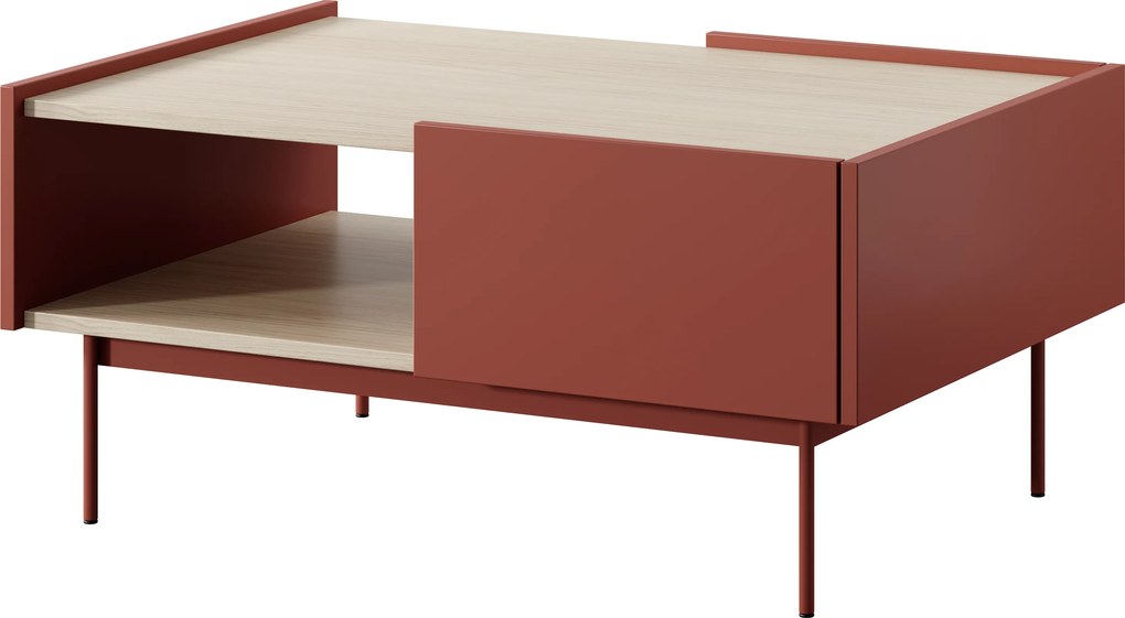 PCo Konferenční stolek CERAMIC L-97, 97 cm Červená