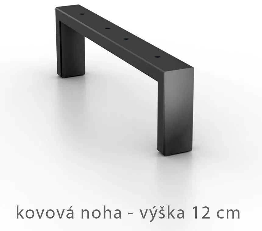 FONTI | komoda F-5 + kovové nohy 12 cm | 117,5 cm | dub karamel